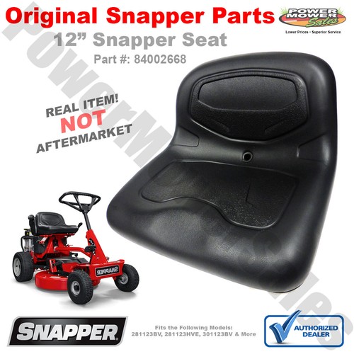 Snapper Rider 12" Leather Seat Mower,Tractor / 281123HVE / 84002668 ...