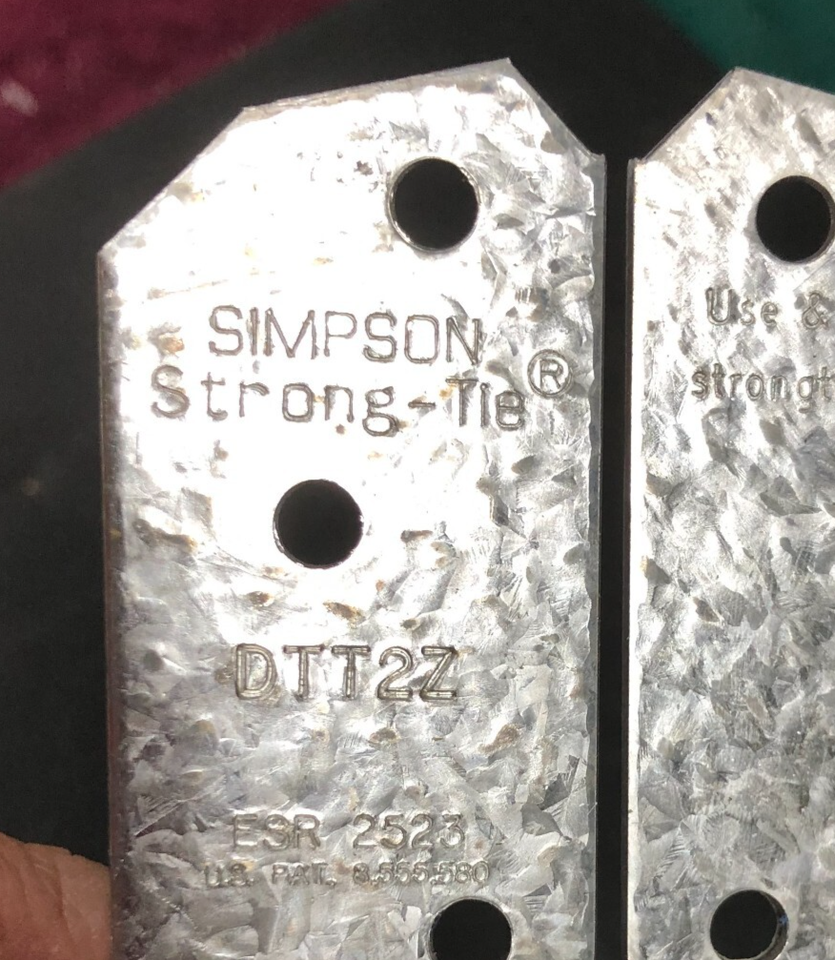Simpson Strong-Tie DTT2Z Deck Tension Tie "Qty 4" | eBay
