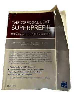 The Official LSAT SuperPrep II : The Champion of LSAT Prep by Law ...