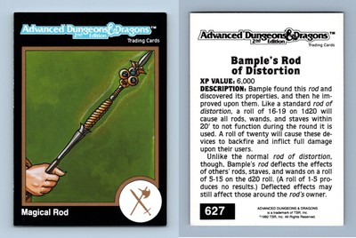 Magical Rod #627 Advanced Dungeons & Dragons 1992 TSR Trading Card | eBay