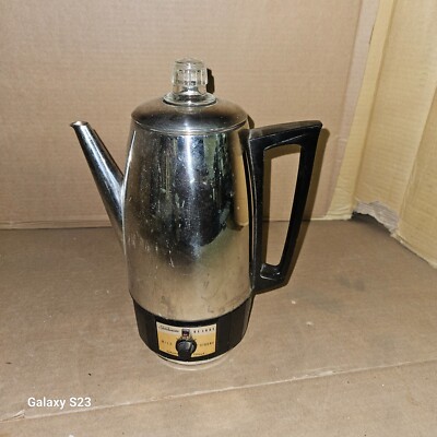 Vintage SUNBEAM Deluxe Automatic Percolator 10 Cup Coffee Maker | eBay