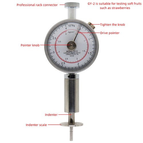 Fruit Penetrometer Hardness Meter Sclerometer for Strawberries Bananas ...