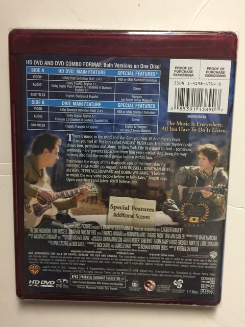 August Rush (HD DVD, 2008, HD DVD/DVD Hyrbid) for sale online | eBay