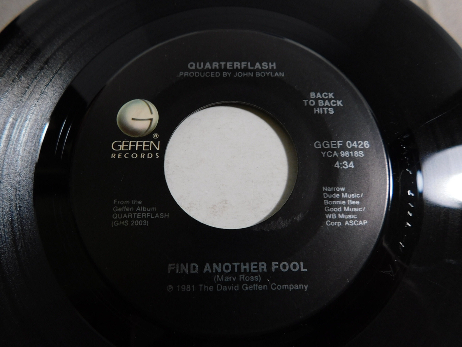 Quarterflash – Harden My Heart / Find Another Fool 7" Single 1981 GGEF ...