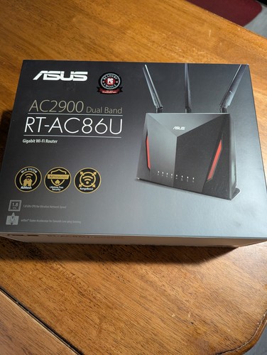 ASUS AC2900 Dual Band Gigabit WiFi Gaming Router - Black (RT-AC86U) | eBay