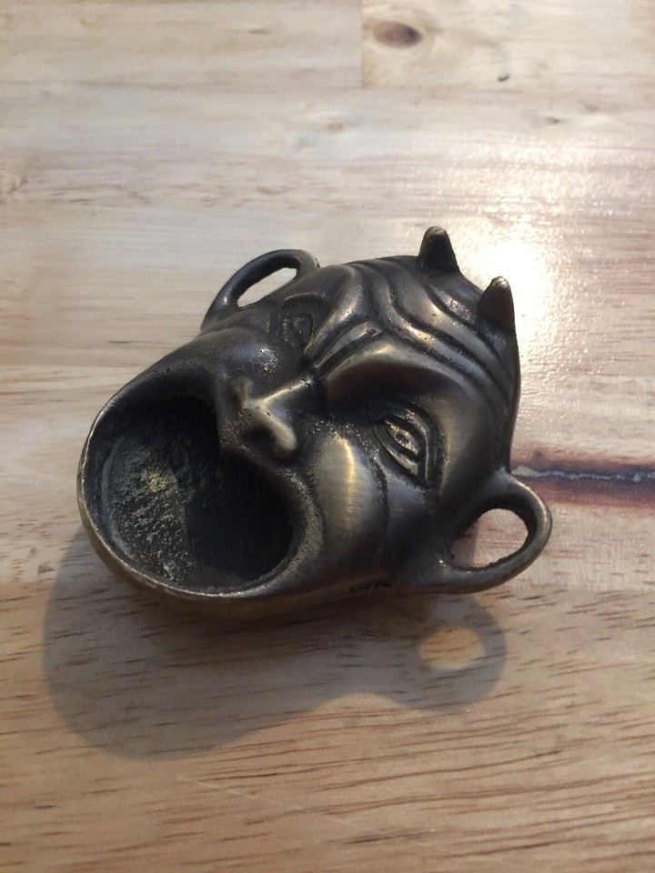 Devil Ashtray Bottle Opener Combo Saloon Cigar Demon Collector SOLID ...
