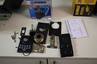 Brinks Electronic Deadbolt Matte Black -Open box- | eBay
