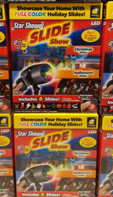2-PACK STAR SHOWER SLIDE SHOW LED CHRISTMAS HALLOWEEN LASER PROJECTOR ...