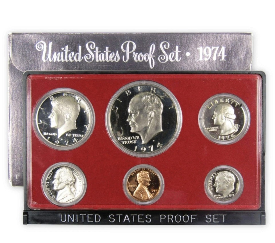 32 1971 to 1978 Clad Proof Sets U.S. Mint Original Government Packaging ...