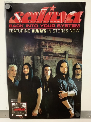 Saliva Band Poster 11x17 Promo Back Into Your System READ | eBay UK