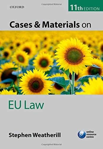 Cases and Materials on EU Law By Stephen Weatherill 9780199685660| eBay