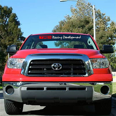 Toyota TRD Racing Development Windshield Banner Decal 4" x 38" | eBay