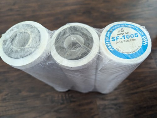 SF-1005 Standard Annual Water Carbon Filter Replacements, White, 3 Pack ...