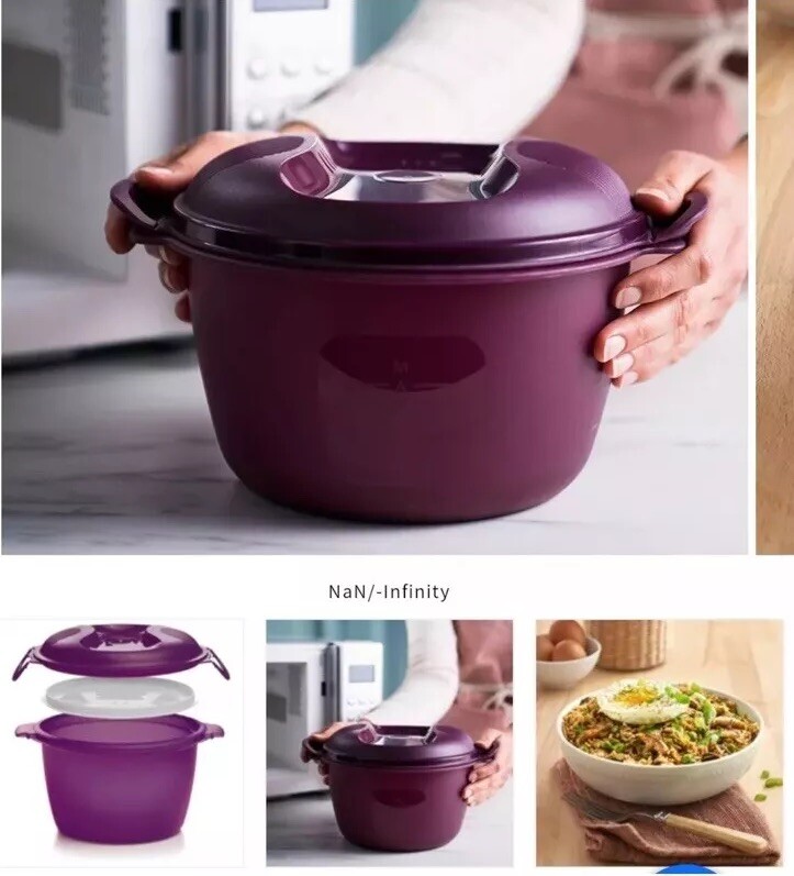 Tupperware Microwave Rice Cooker Purple Large 3L or 12 cup | eBay