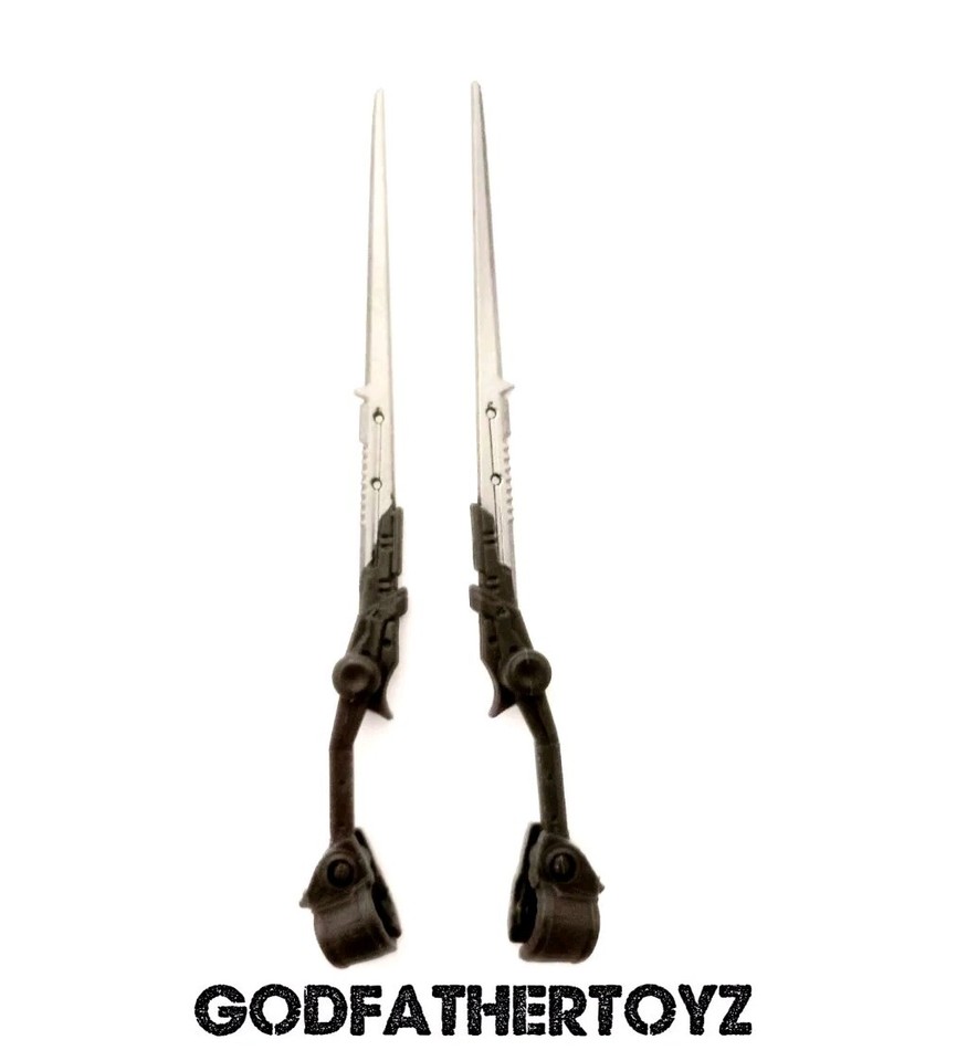 MARVEL LEGENDS FEMALE BENDABLE BLADES CUFFS KNIFES CUSTOM FODDER | eBay