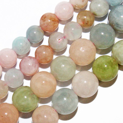 MULTI COLOR BERYL GEMSTONE JEWELRY BRACELET CRAFT BEAD 4MM BEADS BLUE ...