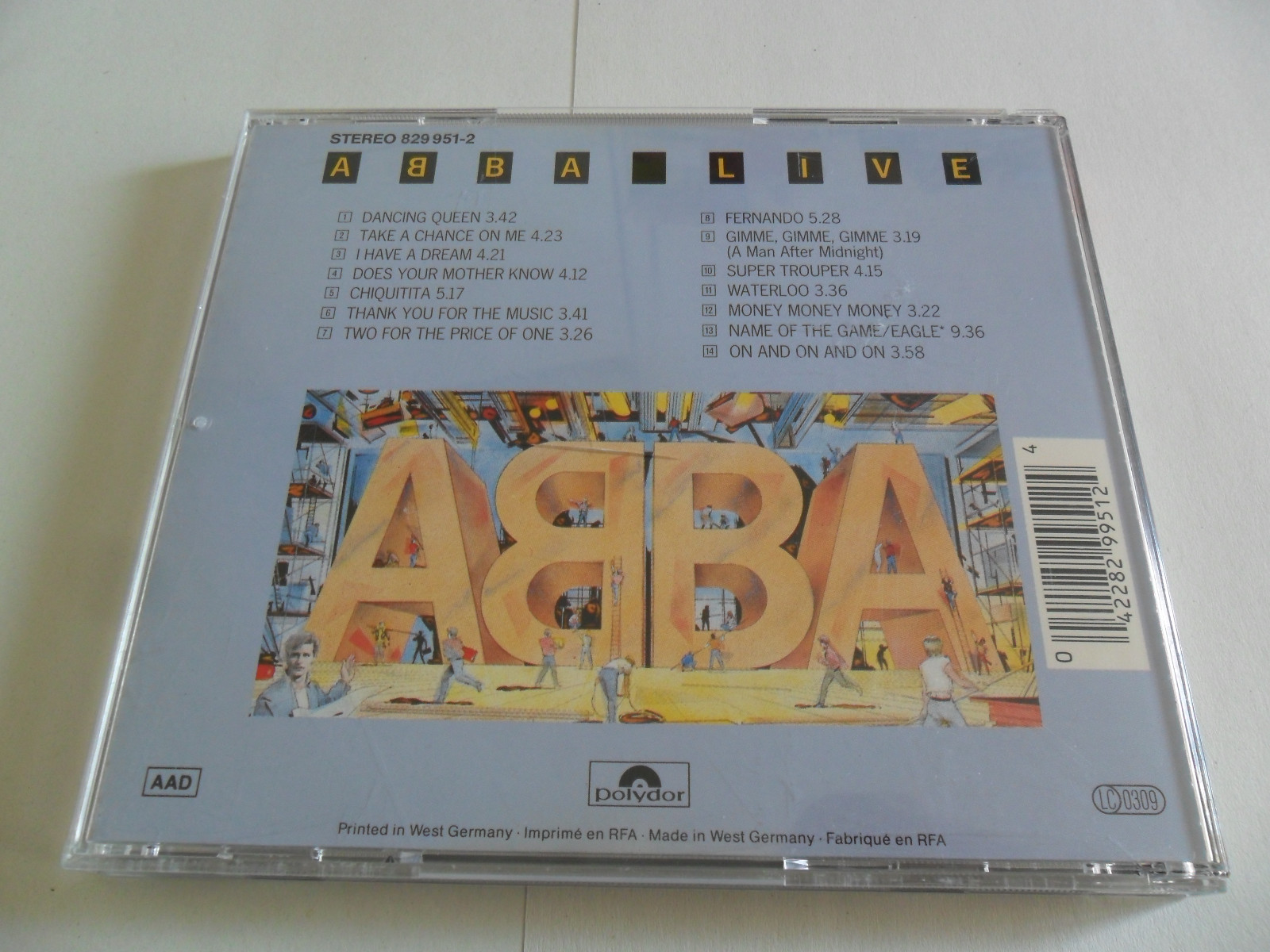 ABBA - Live (CD) WEST GERMANY Pressing | eBay