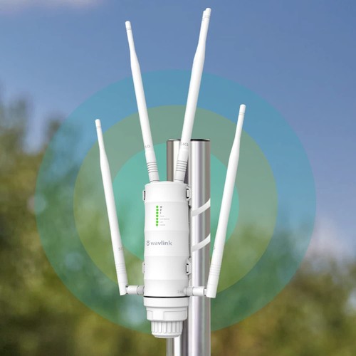 WAVLINK Aerial HD4 AC1200 Dual Band Long Range Outdoor WiFi Extender ...