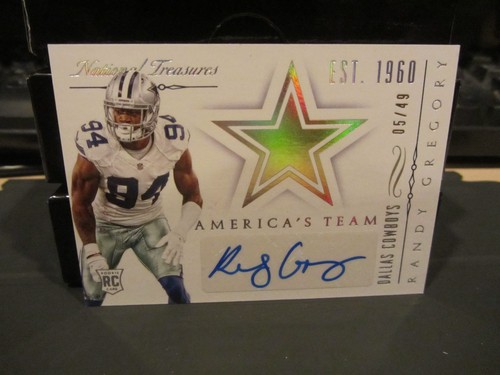 National Treasures America's Team Autograph Cowboys Randy Gregory 05/49 ...
