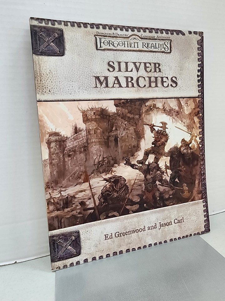 D&D 3.0 Forgotten Realms Silver Marches (2002 softcover, no map) wh ...