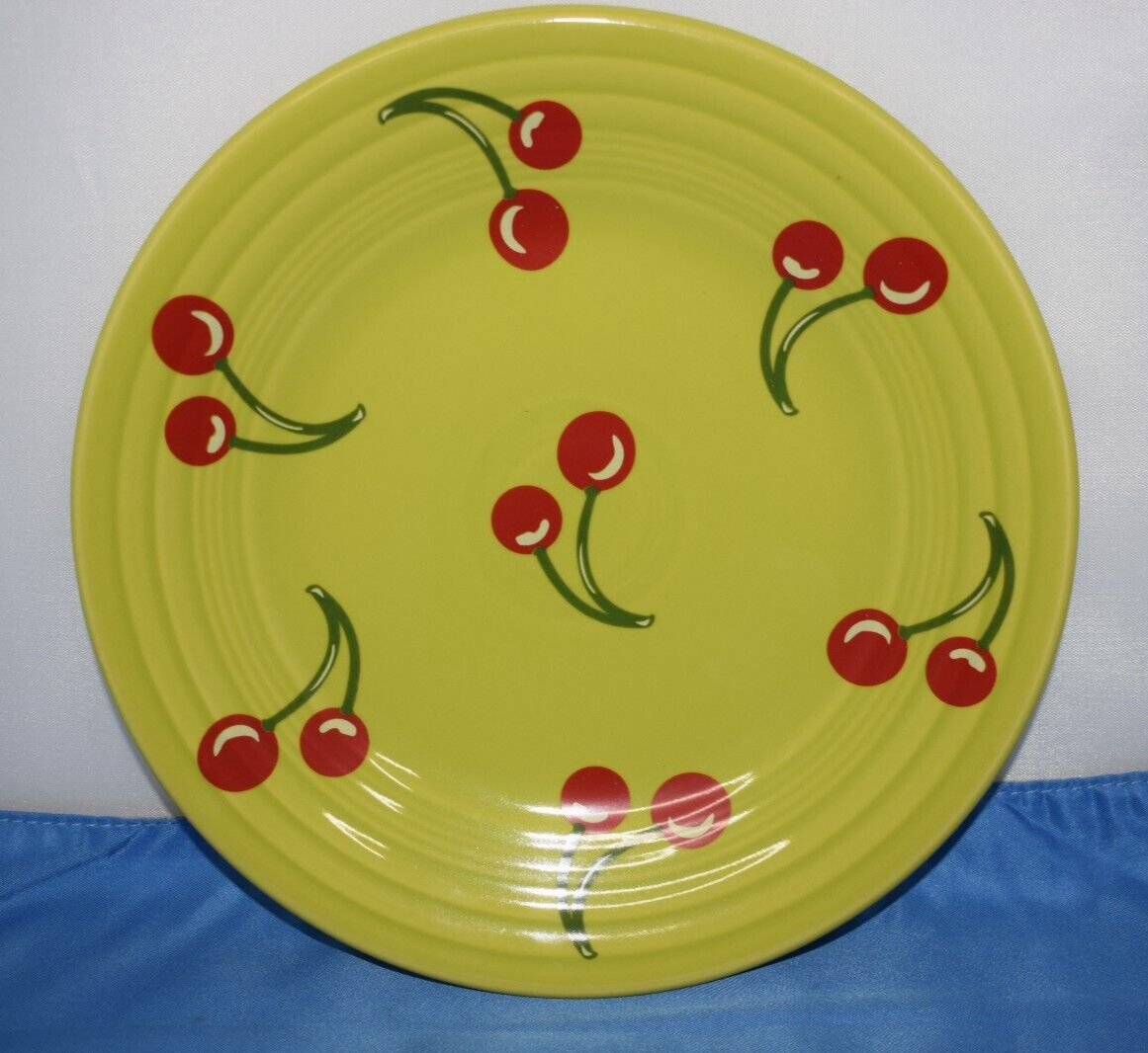 FIESTA Cherries Lemongrass Luncheon Plate HLCCA Fiestaware F-2 | eBay