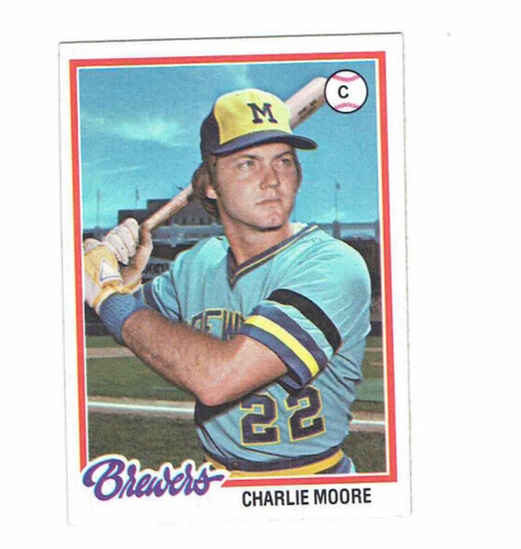 Charlie Moore Milwaukee Brewers Catcher #51 Topps 1978 #Baseball Card ...