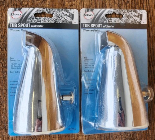 Lot Of 2 DANCO 80765 DIVERTER TUB SPOUT For 1/2" OR 3/4" IPS ...