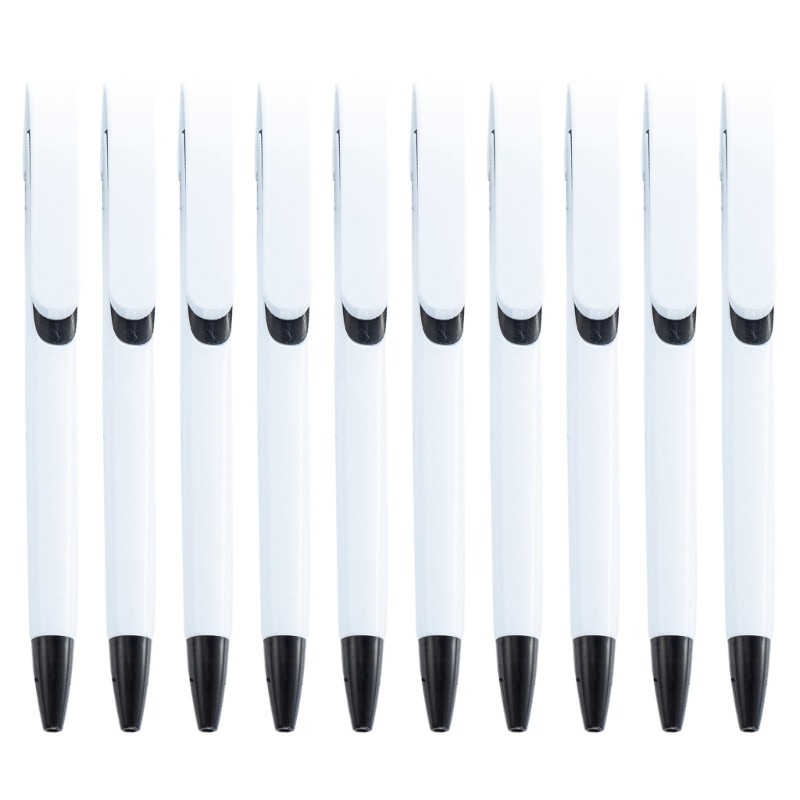 10Pcs Long Retractable Auto Ballpoint Pens Student Easy Grip Ballpoint ...