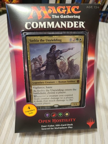 MTG Magic ENGLISH Open Hostility Commander 2016 Deck Factory Sealed ...