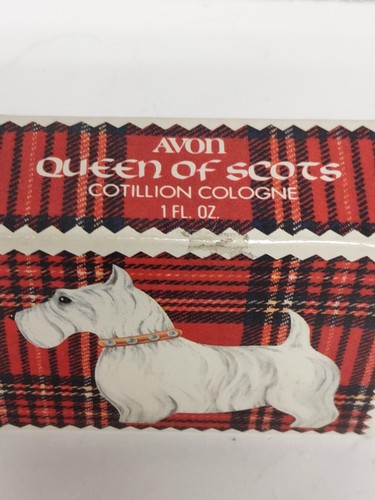 AVON 1973 QUEEN OF SCOTS SWEET HONESTY Cologne -Full - Terrier Dog | eBay