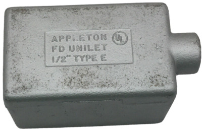 FD-1-50 APPLETON NO GROUND SCREW 1/2 INCH GANG BOX | eBay