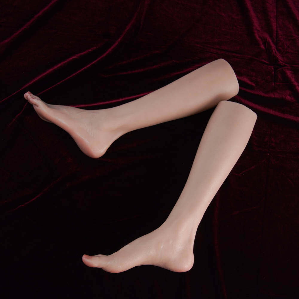 Lifelike Platinum Silicone Leg Feet Female Mannequin Display Model Foot ...