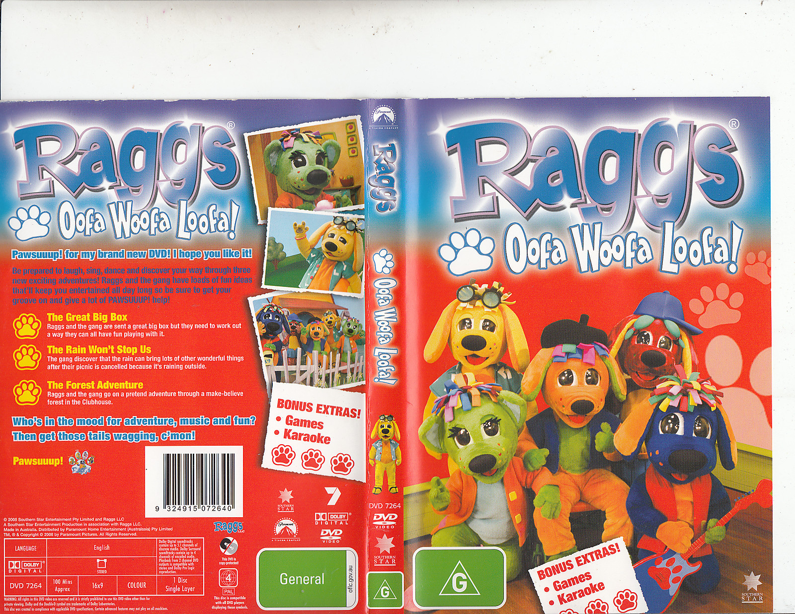 Raggs:Oofa Woofa Loofa-2006/14-TV Series Australia-3 Episodes-DVD | eBay