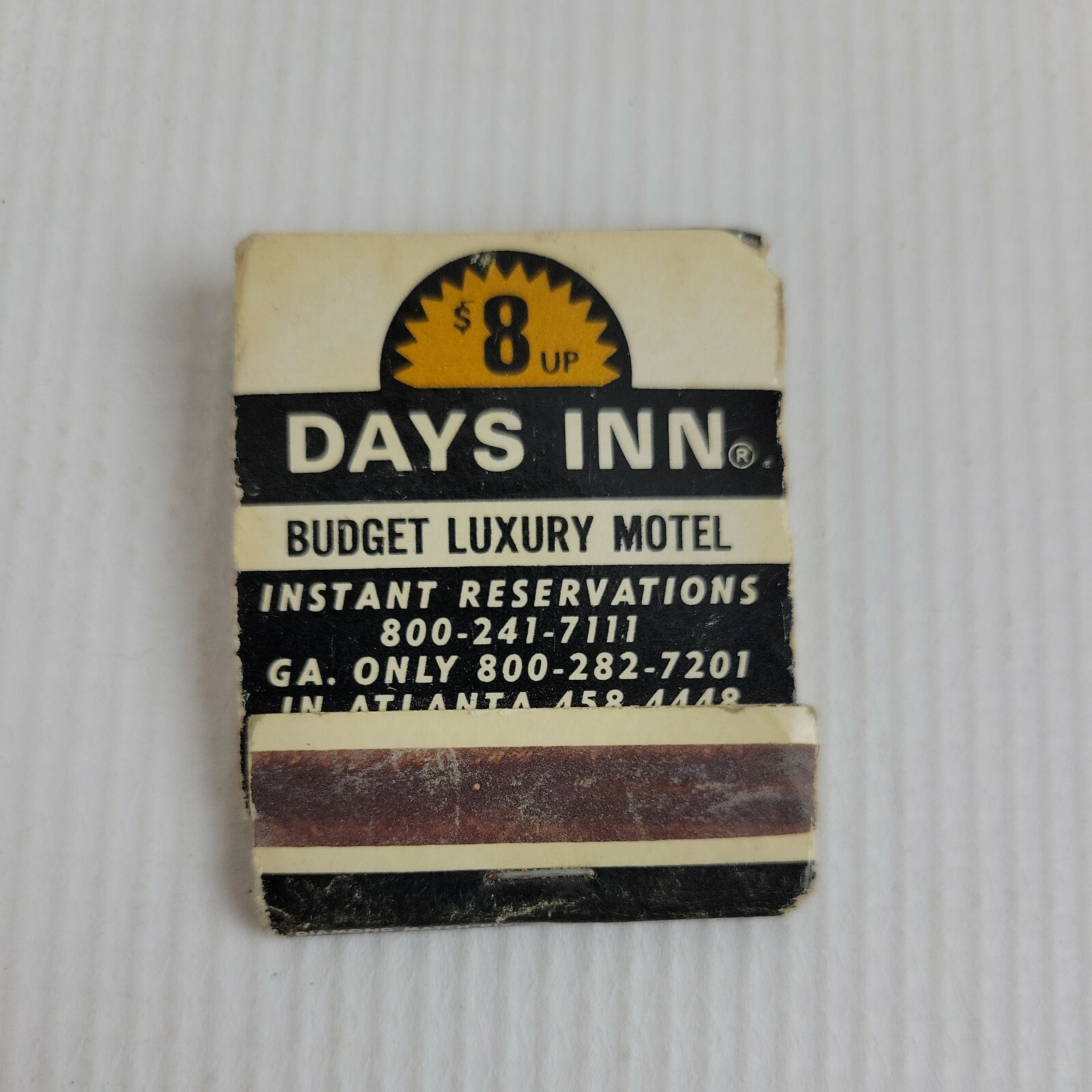 Days Inn Lodge Atlanta GA Matchbook Match Box Vintage Matches ...