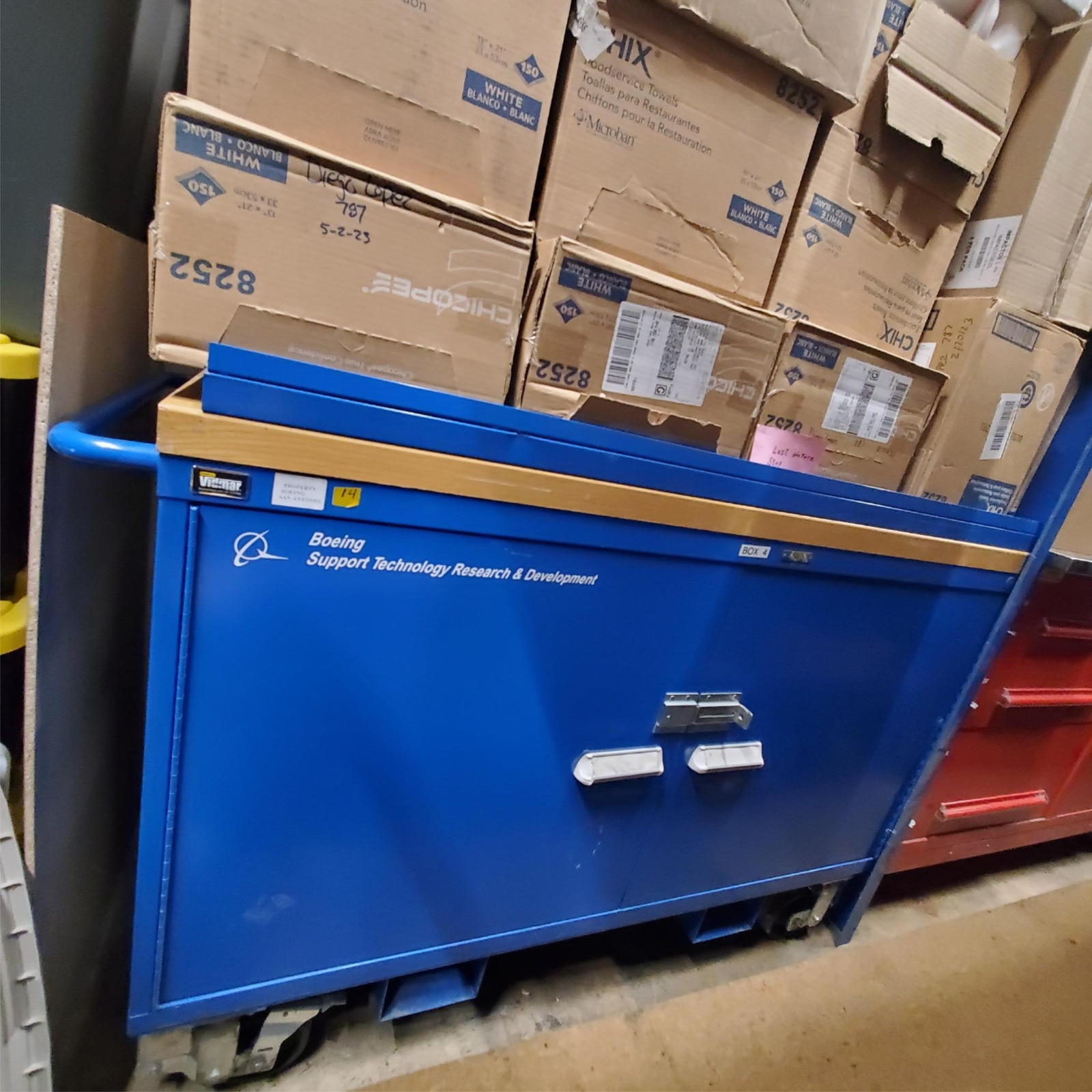 Vidmar Double Wide Shelf Cabinet Garage Storage Blue (14) | eBay