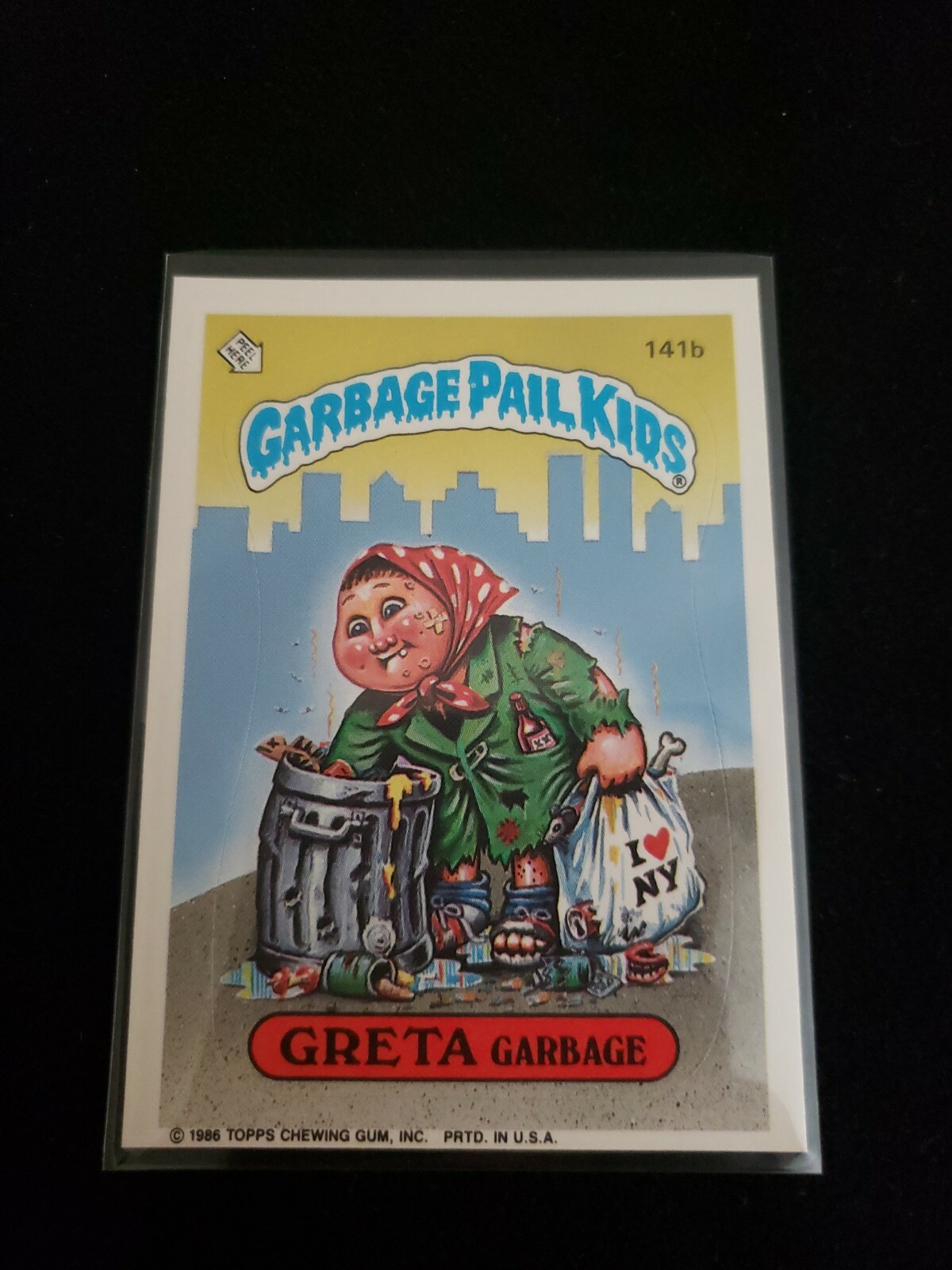1986 Garbage Pail Kids OS4 GRETA GARBAGE 141b Original Series 4 Topps ...