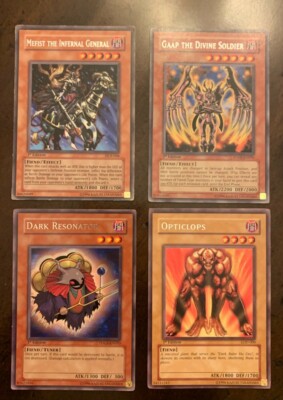 Yugioh Fiend Cards 4 Total All 1st Edition & All Silver, Gaap ...