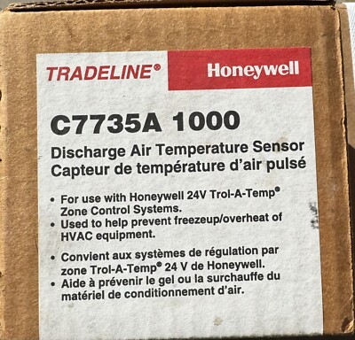 Honeywell Tradeline C7735A1000/U Discharge Air Temperature Sensor NOS ...