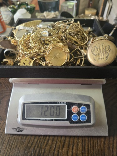 Large Lot of Clean gold filled scrap Jewelry / Watch Cases /Frames ...