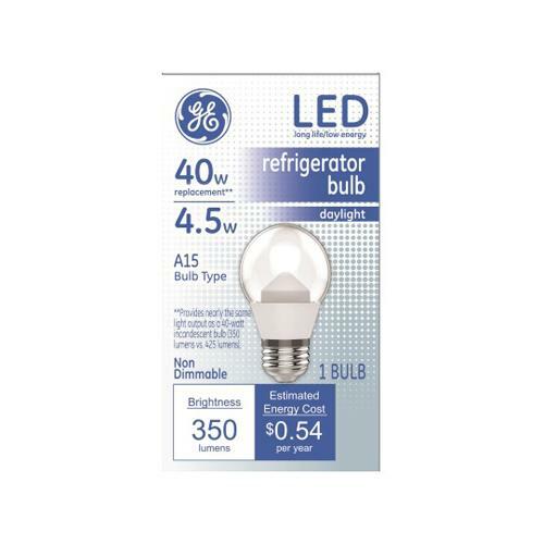 GE Lighting LED Refrigerator Light Bulb A15 Appliance 40w Replacement 1 ...