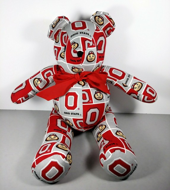 Ohio State Buckeyes Mascot Logo Teddy Bear Stuffed Plush Large 18"in ...