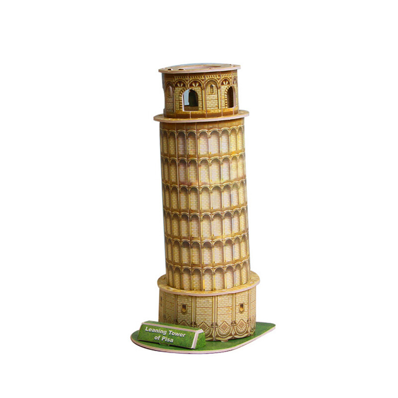 World Famous Buildings Model Cardboard Puzzle Handmade Toys Desktop ...