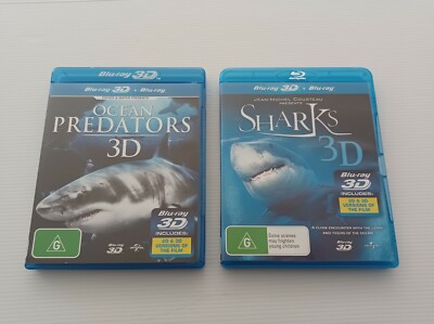 Sharks 3D & Ocean Predators 3D bluray BULK documentary | eBay