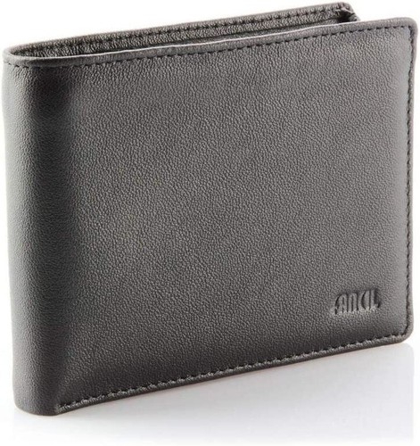 FANCIL - Portefeuille A L'Italienne En Cuir Noir | eBay