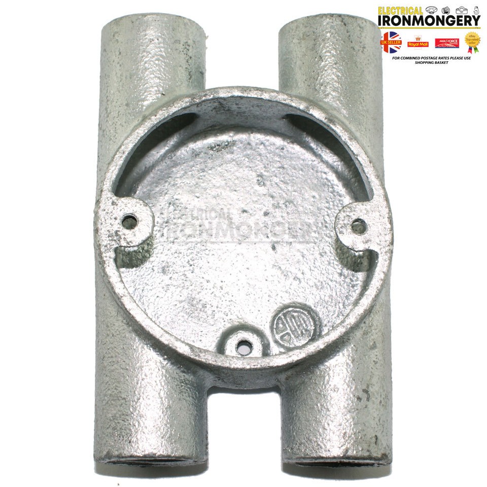 20mm Metal Conduit Boxes, Bends, Elbow, Tees, Fittings Galvanised ...