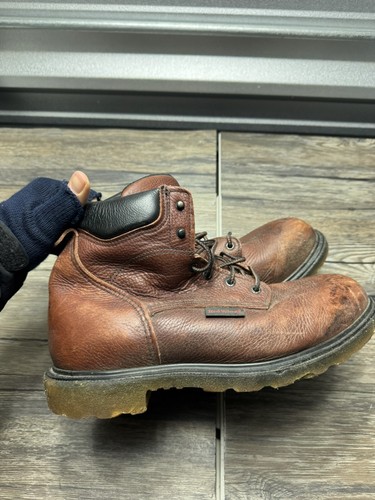 RED WING 606 Brown Leather Soft Toe Needs Resoled ! Ankle Boots SZ 11 H ...