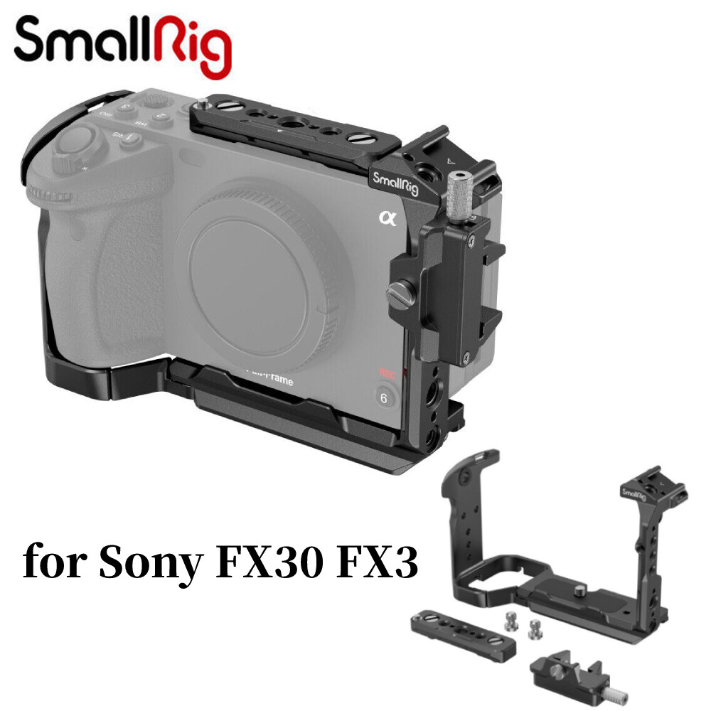 SmallRig FX3 Camera Cage w/ NATO Rail Support XLR Top Handle for Sony ...