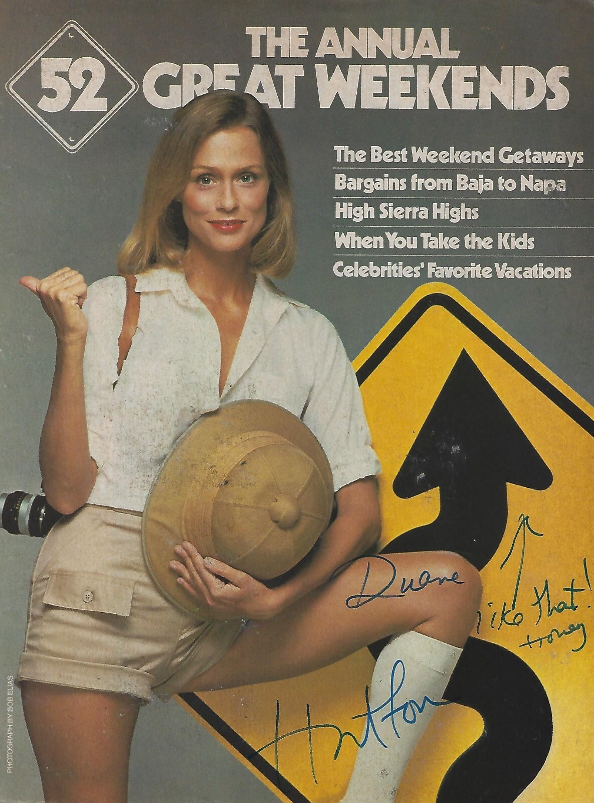 Cute Risque LAUREN HUTTON Signed Magazine Page | eBay