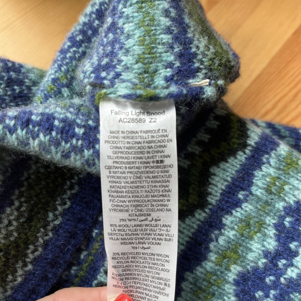 Sea Salt Falling Light Snood Neck Warmer Wool Nylon Mix One Size | eBay UK