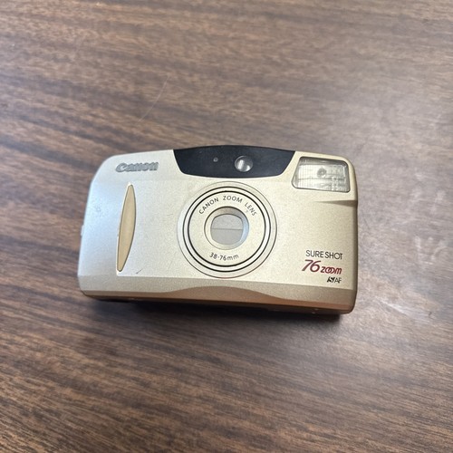 Canon Sure Shot 76 Zoom Date Silver Handheld AF 35mm Film Camera Tested ...